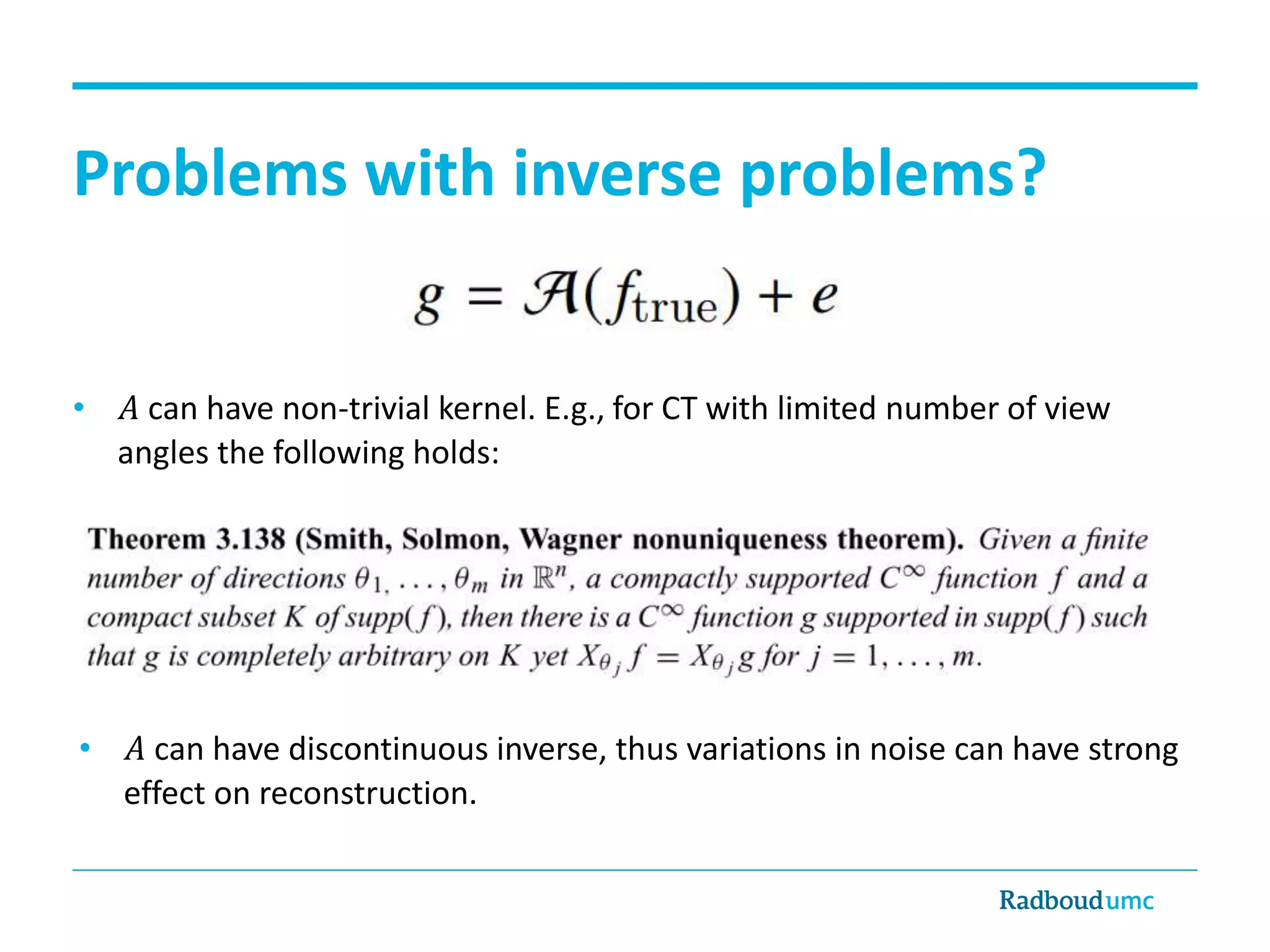 Inverse problems in medical imaging | PPTX