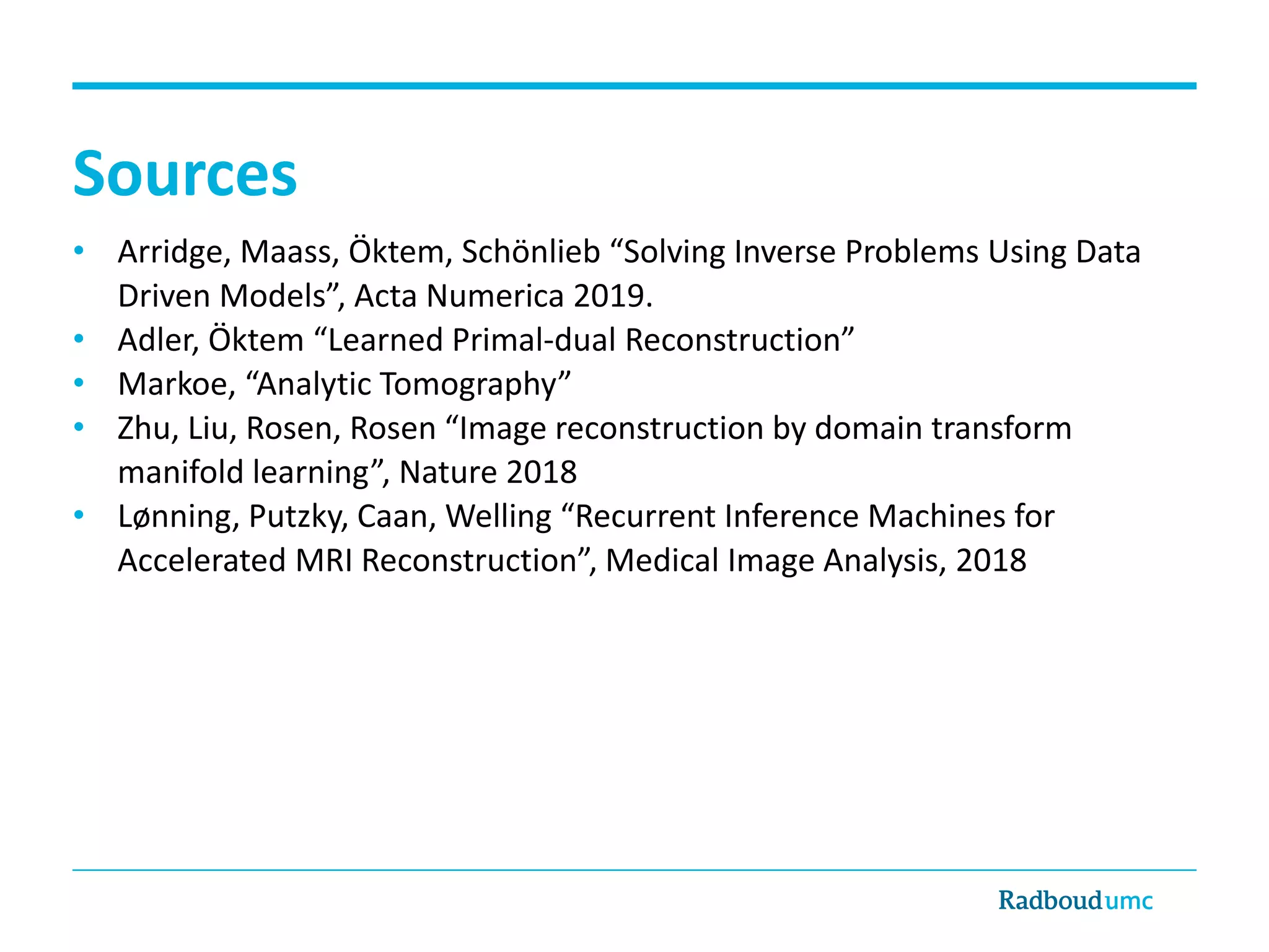 Inverse problems in medical imaging | PPTX
