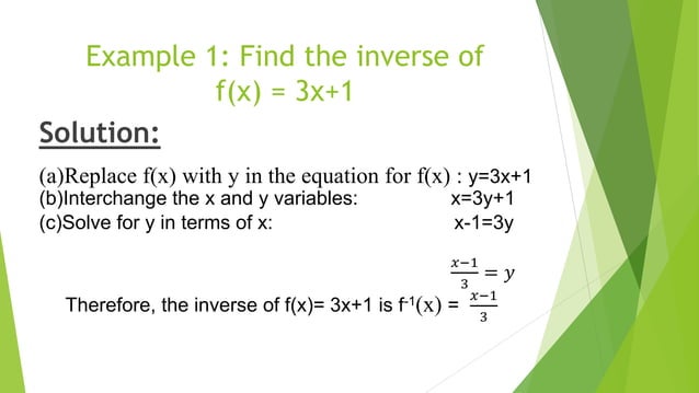 INVERSE TO ONE TO ONE FUNCTIONS.pptx