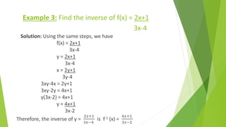 INVERSE TO ONE TO ONE FUNCTIONS.pptx