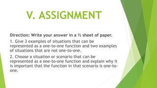 INVERSE TO ONE TO ONE FUNCTIONS.pptx
