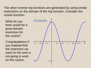 Inverse trig functions | PPT