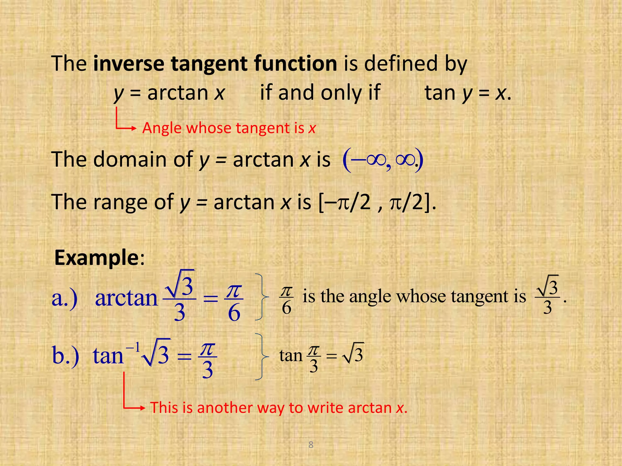 Inverse Trignometry Ppt