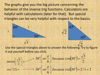 Inverse trignometry | PPT
