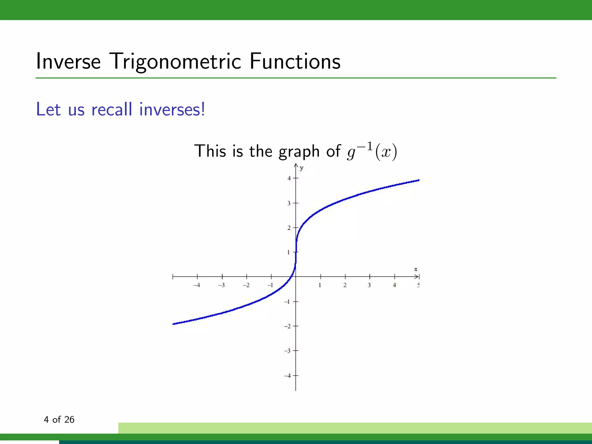 Inverse trigonometric functions | PDF