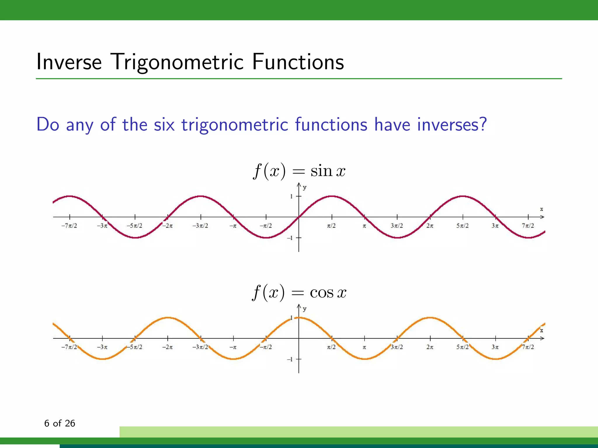 Inverse trigonometric functions | PDF | Physics | Science
