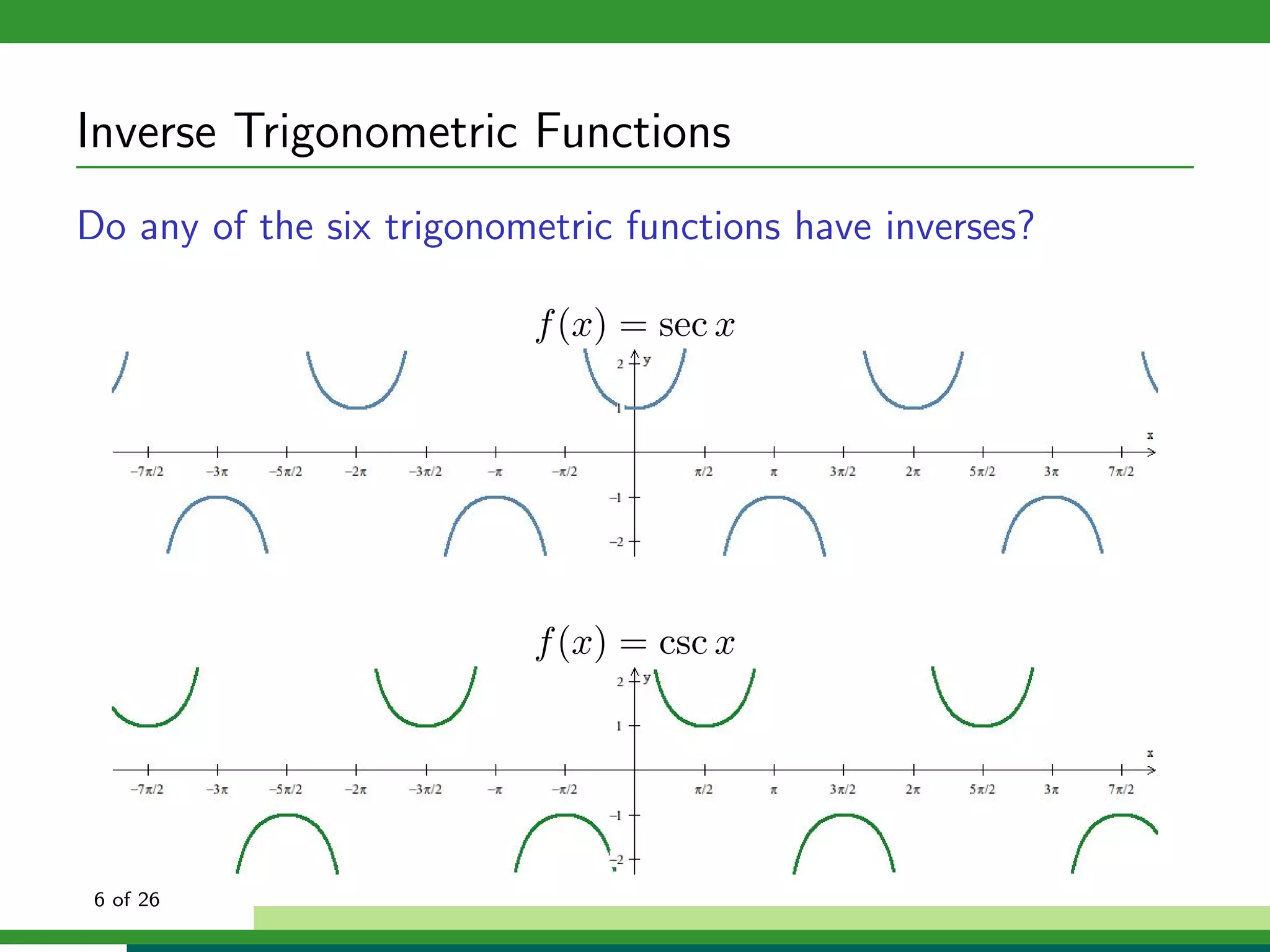 Inverse trigonometric functions | PDF | Physics | Science