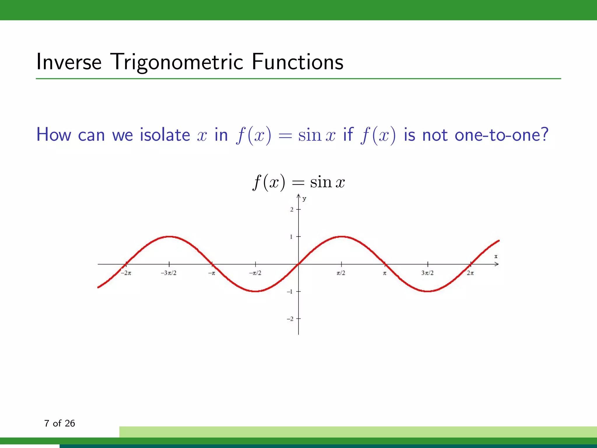 Inverse trigonometric functions | PDF | Physics | Science