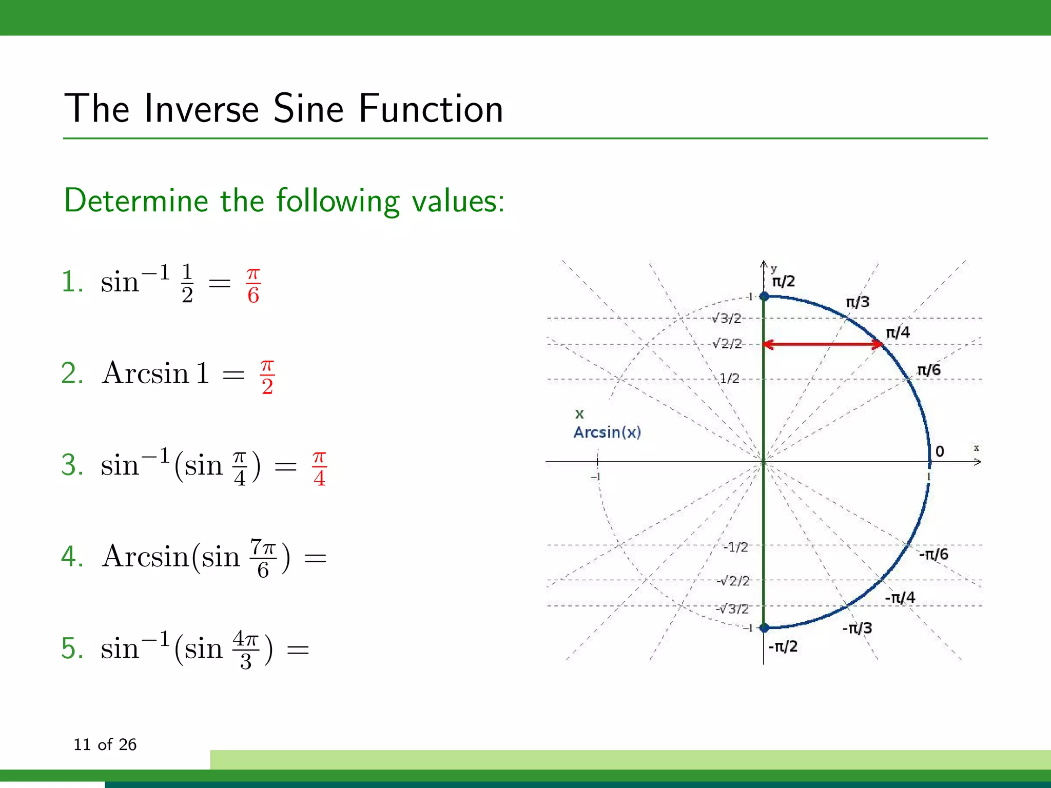 Inverse trigonometric functions | PDF | Physics | Science