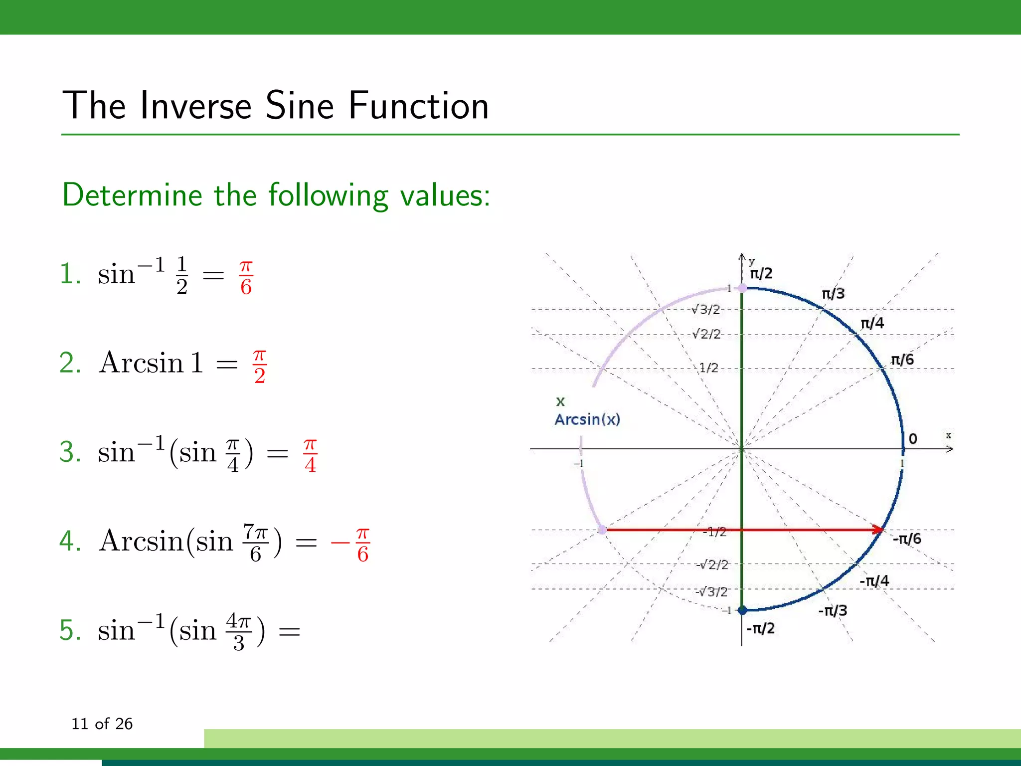 Inverse trigonometric functions | PDF | Physics | Science