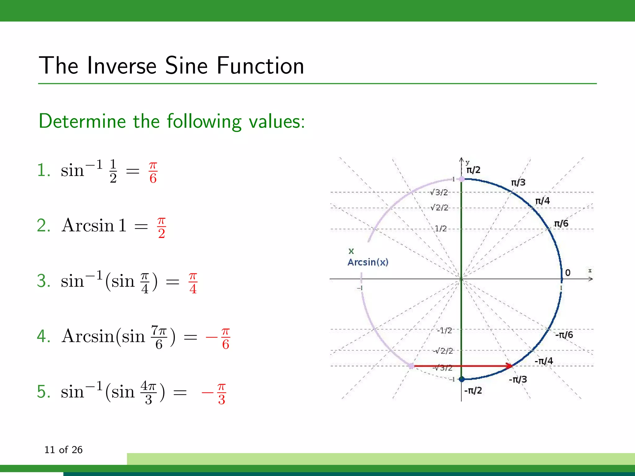 Inverse trigonometric functions | PDF | Physics | Science