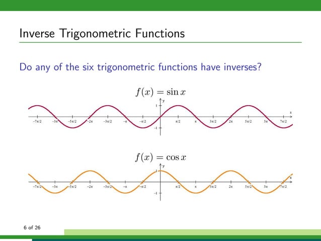Inverse trigonometric functions | PDF | Physics | Science