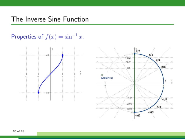 Inverse trigonometric functions | PDF | Physics | Science