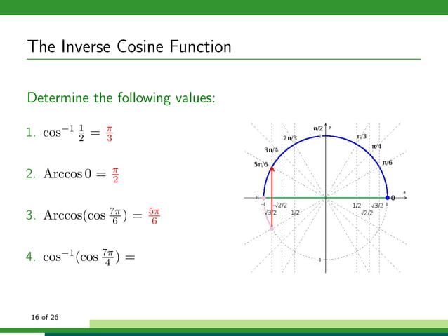 Inverse trigonometric functions | PDF | Physics | Science
