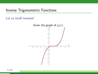 Inverse trigonometric functions | PDF