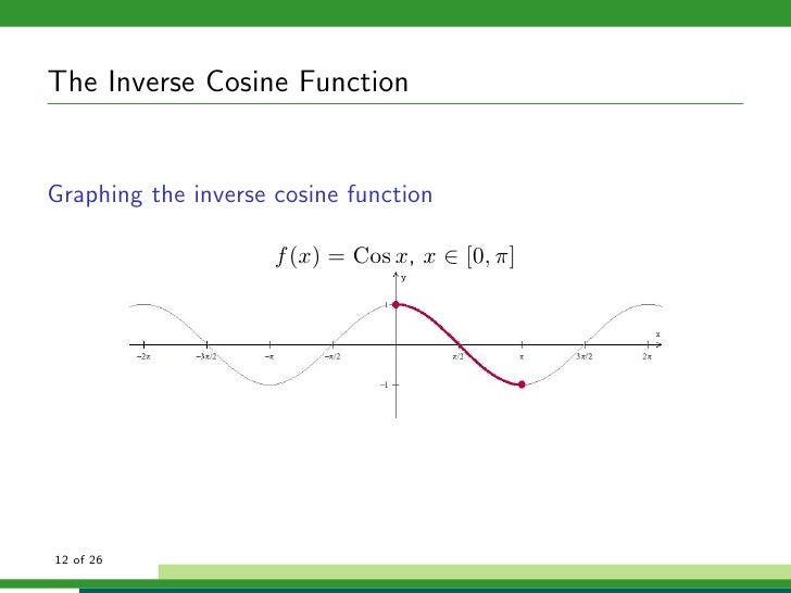 Inverse trigonometric functions