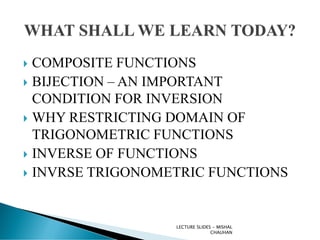 INVERSE TRIGONOMETRIC FUNCTION CLASS XII MODULE 2 | PDF