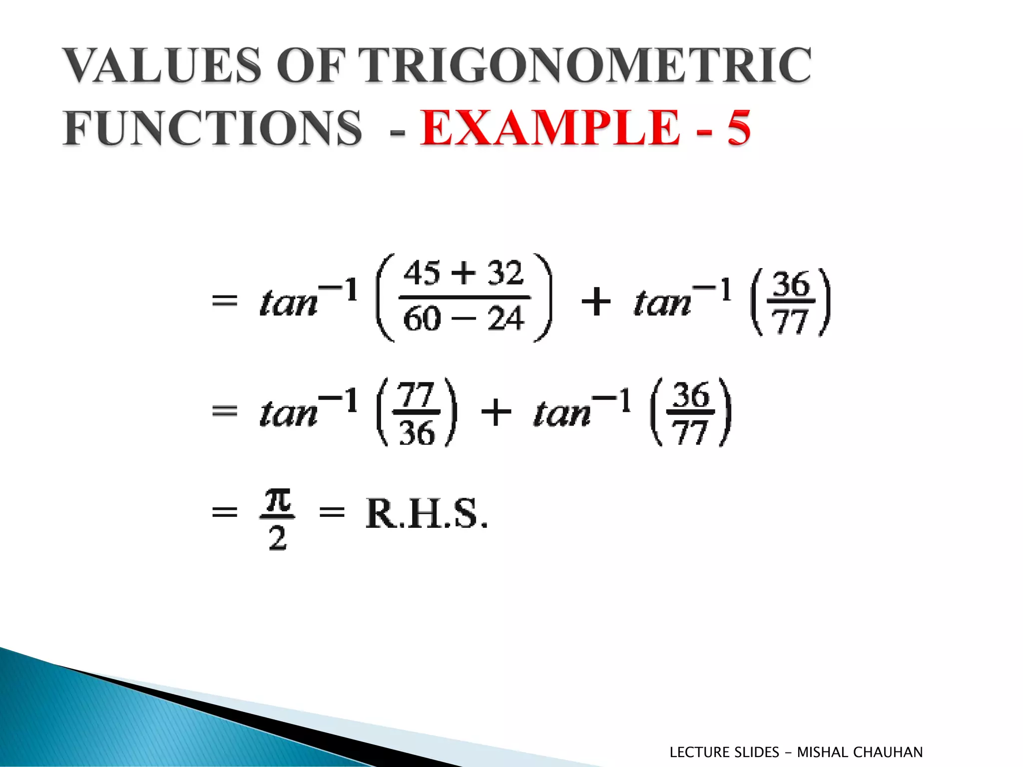 INVERSE TRIGONOMETRIC FUNCTIONS CLASS XII MODULE 3 | PDF