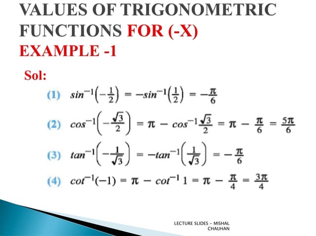 INVERSE TRIGONOMETRIC FUNCTIONS CLASS XII MODULE 3 | PDF | Science