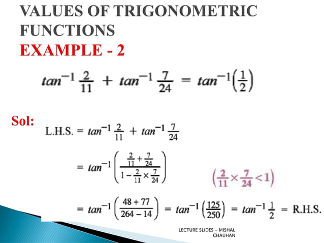 INVERSE TRIGONOMETRIC FUNCTIONS CLASS XII MODULE 3 | PDF | Science