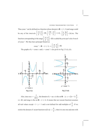 Inverse trigonometric functions ch 2 | PDF | Physics | Science