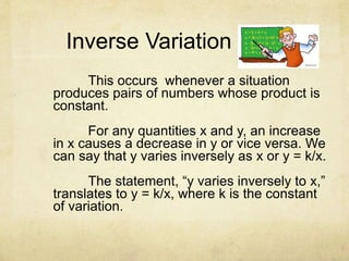 Inverse variation | PPTX