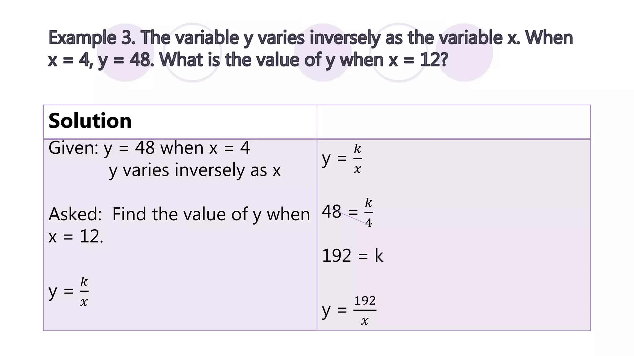 Inverse variation | PPTX