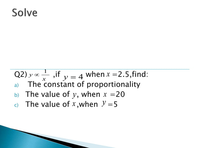 Inverse variation copy | PPTX