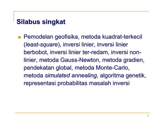 INVERSI GEOFISIKA (geophysical inversion) Dr. Hendra Grandis.pdf