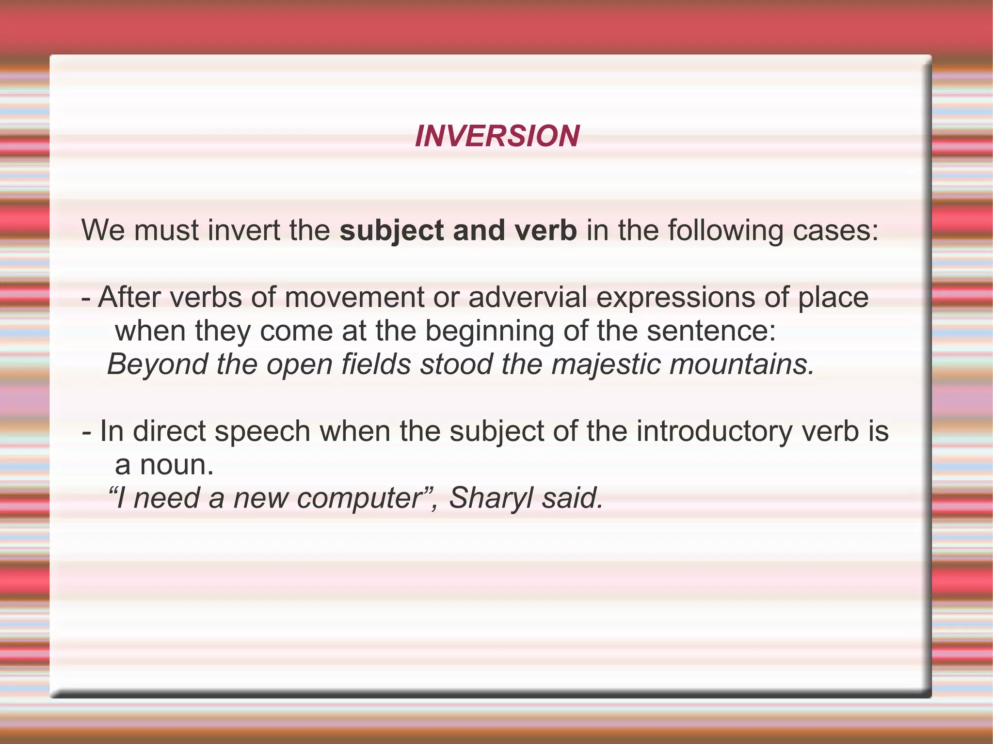 Inversion | PPT