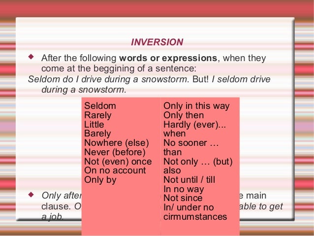 Inversion