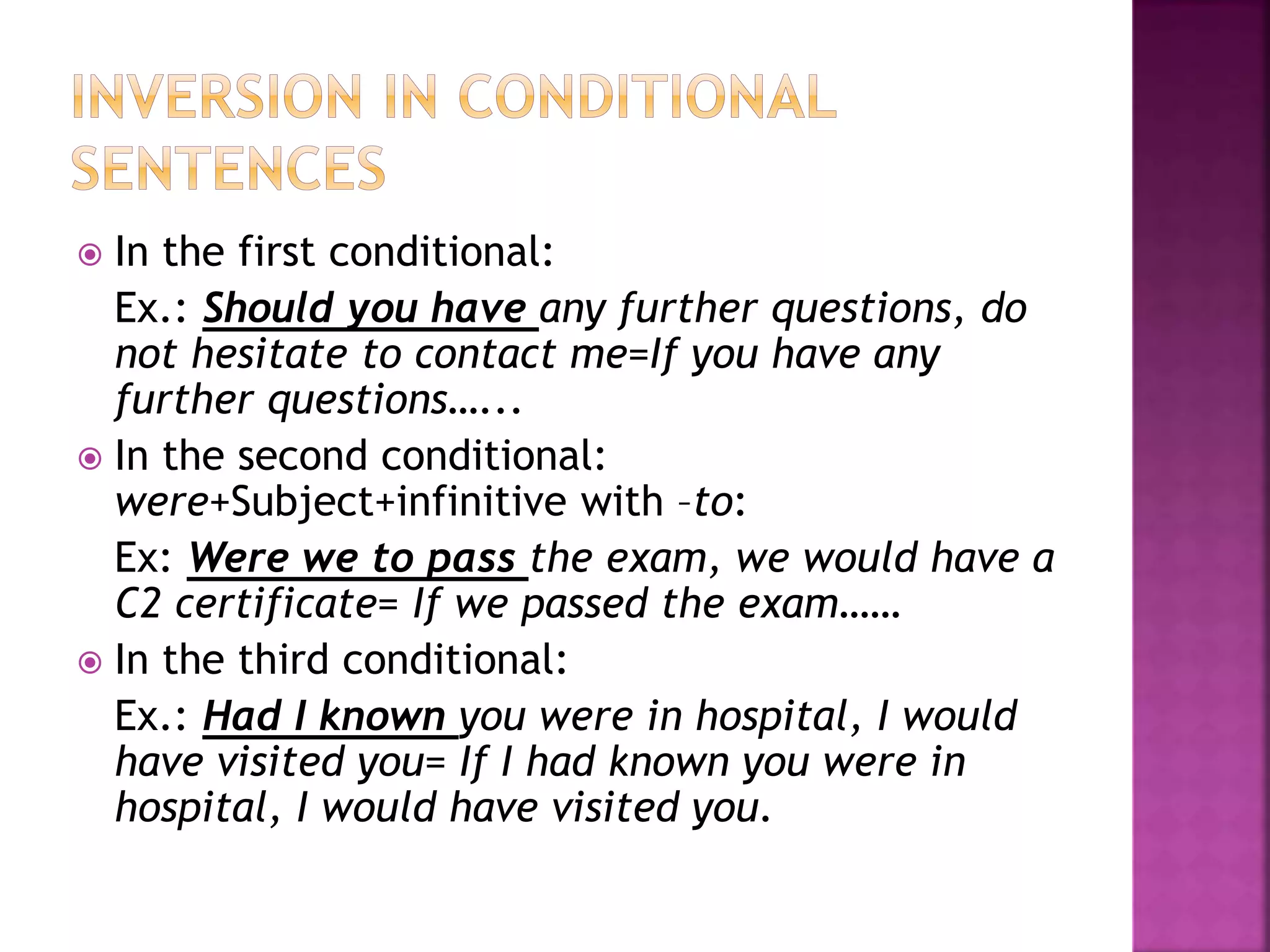 Inversion: level C2 | PPTX