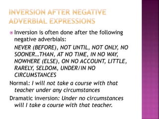 Inversion: level C2 | PPTX