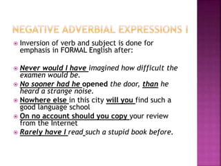 Inversion: level C2 | PPTX