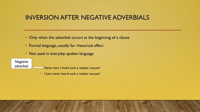Inversion - Inverted Structures - English | PPT
