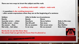 Inversion 5 Minute English 5minuteenglish.blogspot.com