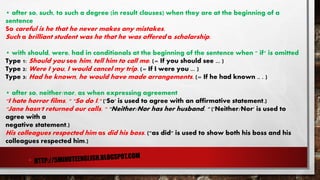 Inversion 5 Minute English 5minuteenglish.blogspot.com