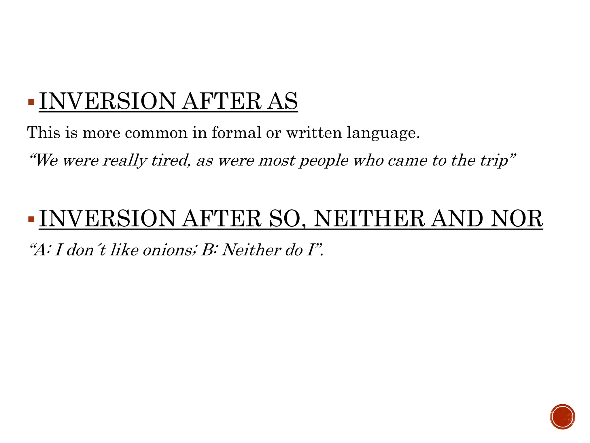 inversion slideshow for grade 9 students.ppt