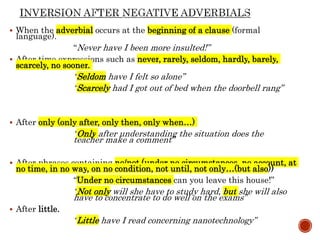 inversion slideshow for grade 9 students.ppt