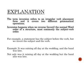 inversion slideshow for grade 9 students.ppt