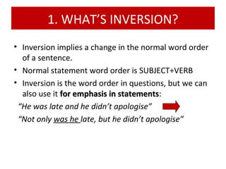 Inversion def 2018 books and films | PPT