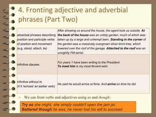 Inversion & Fronting in English grammar.pdf | Personal Taxes | Personal ...