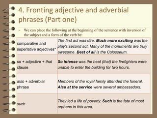Inversion & Fronting in English grammar.pdf | Personal Taxes | Personal ...
