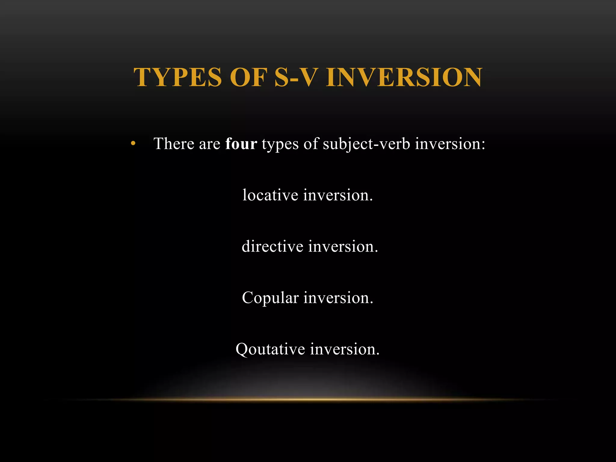 Inversion in english | PPTX