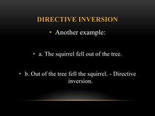 Inversion in english | PPTX | Programming Languages | Computing