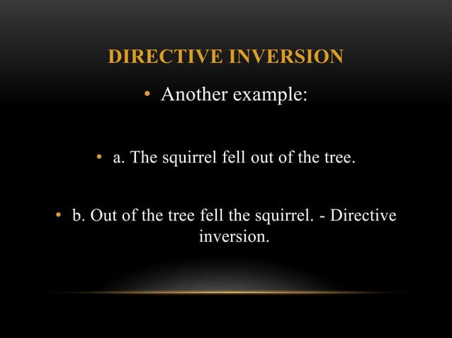 Inversion in english | PPTX | Programming Languages | Computing