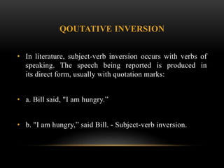 Inversion in english | PPTX