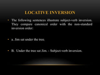 Inversion Examples English