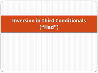 C 1 level Inversion in Third Conditionals.pdf