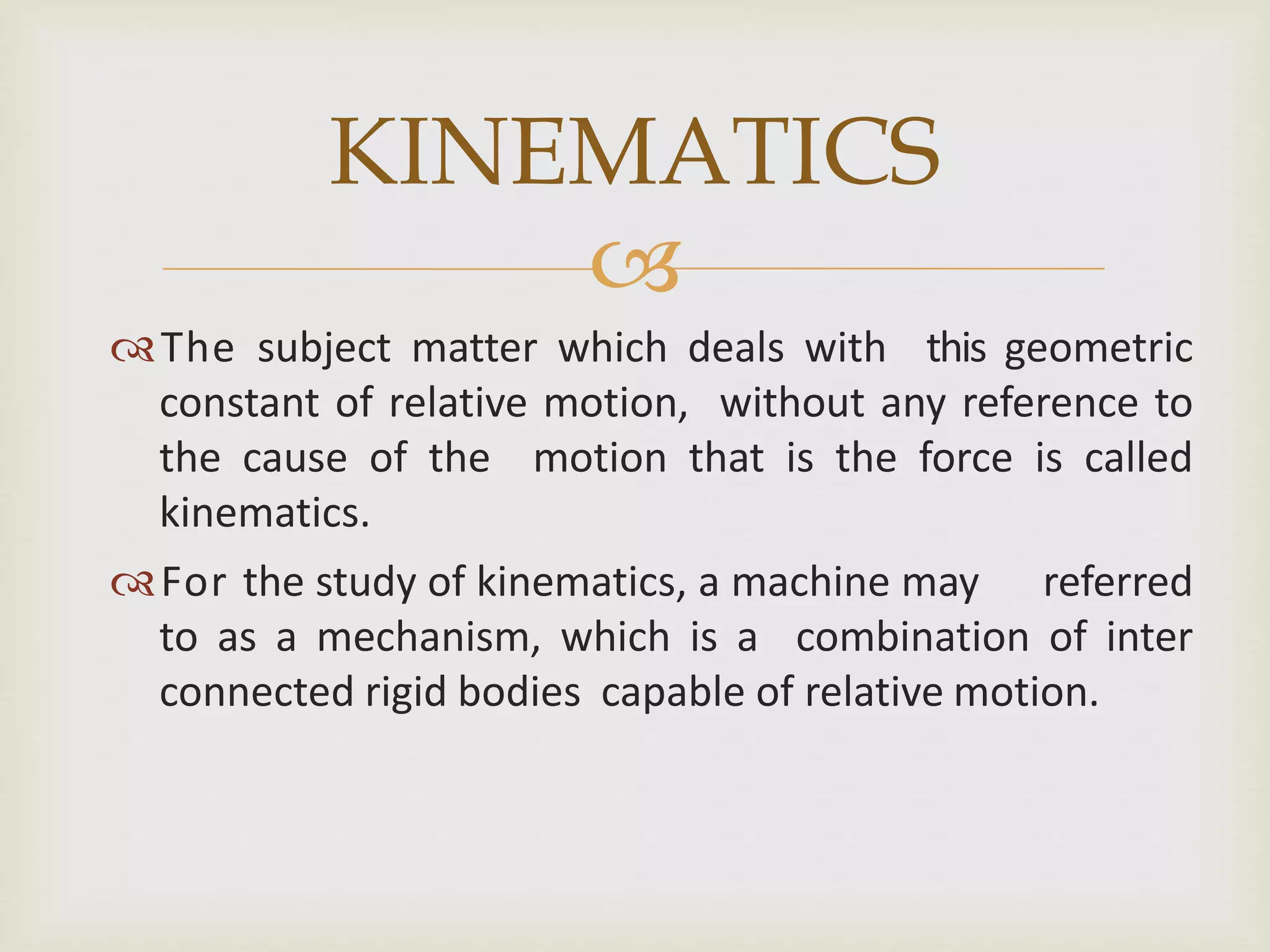 Inversion of kinematic chain | PPTX